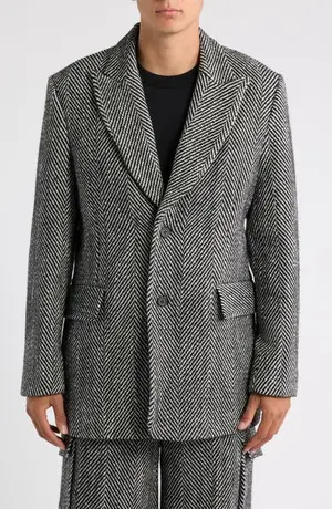 KROST Herringbone Longline Blazer