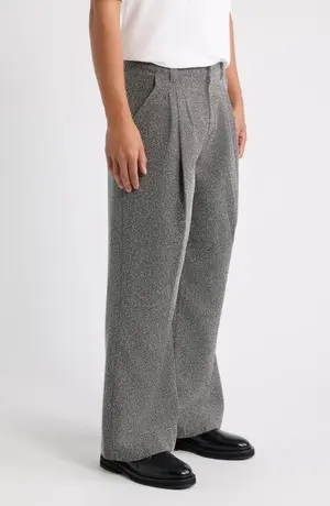 KROST Triple Pleat Wide Leg Pants