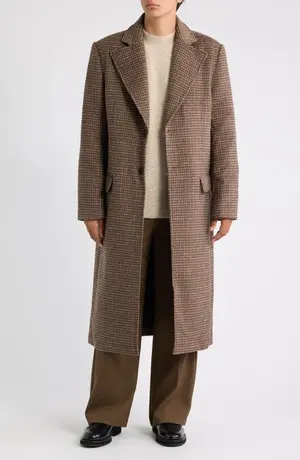 KROST Check Cotton & Wool Coat - Rain Drum