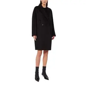 Max Mara Mastro Wool Coat - Black