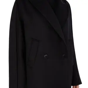 Max Mara Mastro Wool Coat - Black