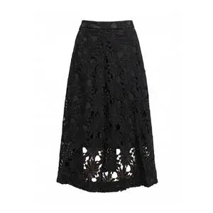 TANTRA SPAIN SL A-line Guipure Midi Skirt