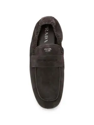 Prada Shuffle Leather Loafers