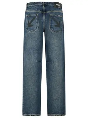 Off-White Half Arrow Tapered' Cotton Jeans