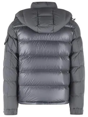 Moncler Maya' Grey Polyester Short Down Jacket