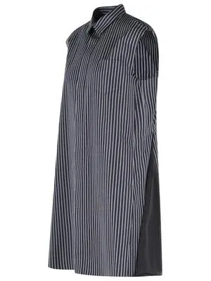 Sacai Navy Cotton Blend Dress