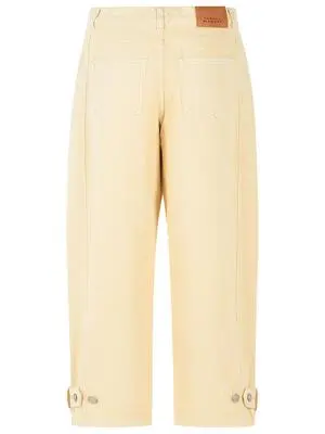 Isabel Marant Étoile Leja' Beige Cotton Jeans