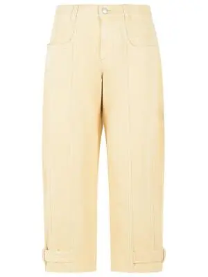 Isabel Marant Étoile Leja' Beige Cotton Jeans - Cream
