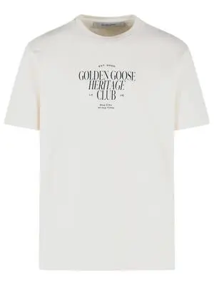 GOLDEN GOOSE Journey' Cotton T-shirt - White