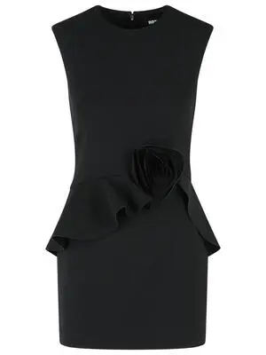 ROTATE BY BIRGER CHRISTENSEN Crêpe Mini Dress - Black