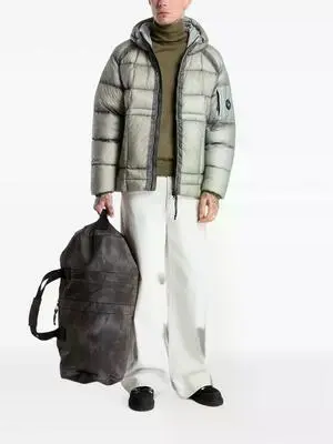 C.P. COMPANY D.d. Shell Hooded Puffer Jacket - Grey