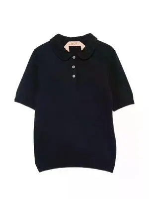 N°21 Bead-embellished Polo Shirt