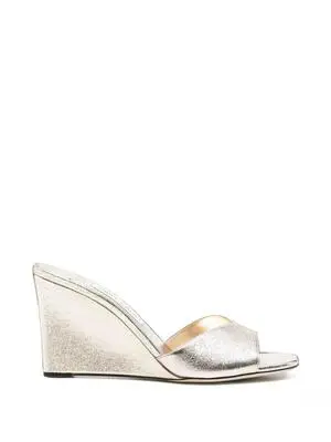 JIMMY CHOO Skye Wedge-heel Sandals - Gold