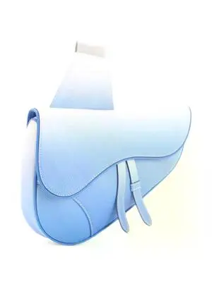Dior Saddle Ombre Leather Crossbody Bag - Blue