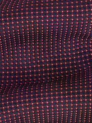 Boggi Milano Tie Jacquard Geometric Motif Silk - Red