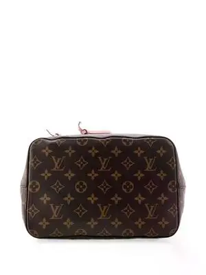LOUIS VUITTON Neonoe Handbag Monogram Canvas With Leather Mm Bucket Bag - Brown