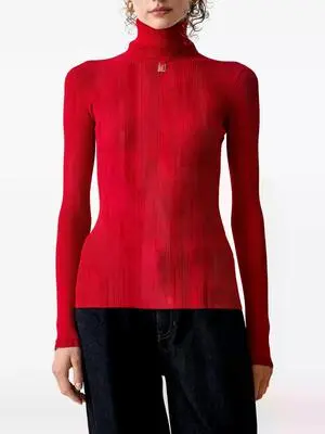 Elisabetta Franchi Ribbed Logo-plaque Top