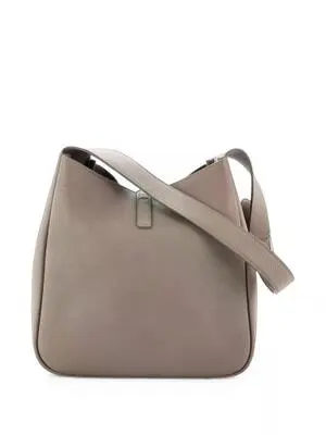Saint Laurent Le 5 A 7 Supple Leather Small Hobo Bag - Neutrals