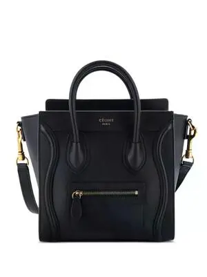 CELINE Luggage Bag Smooth Leather Nano Crossbody Bag