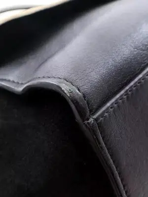 Celine 2000s Medium Trapeze Tote Bag - Black