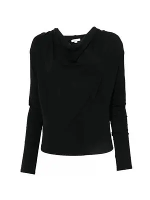 Vince Cowl-neck Long-sleeve Top