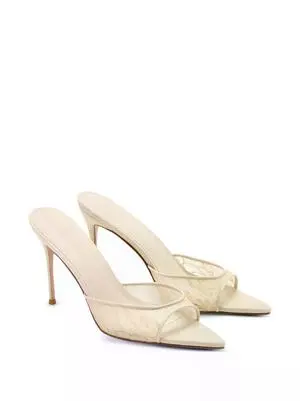Femme La Bella Lace-panel Sandals