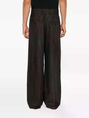 ROSSI Pinstripe-pattern Palazzo Pants