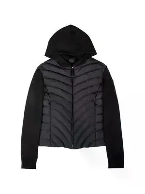 Moncler Quilted-panel Hoodie - Black