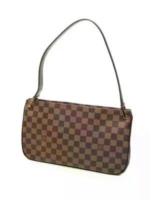 LOUIS VUITTON 2003 Damier Ebene Aubagne Shoulder Bag