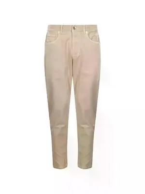 Eleventy Straight-leg Five-pocket Trousers - Neutrals