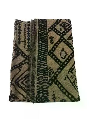 Alpha Studio Scandinavian Jacquard Double-face Scarf - Brown