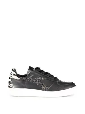 DIADORA Glitter-logo Zebra-print Sneakers