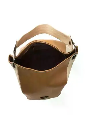 POMPEI DONATELLA Donatella Two-tone Leather Tote Bag