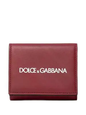 Dolce & Gabbana Logo-print Tri-fold Wallet - Red
