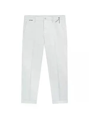 MASON'S Pressed-crease Turned-up Trousers
