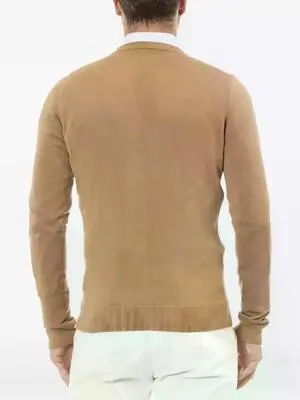 BALDININI Logo-plaque V-neck Sweater