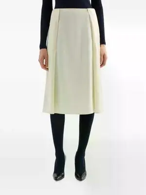 JIL SANDER Pleated A-line Skirt
