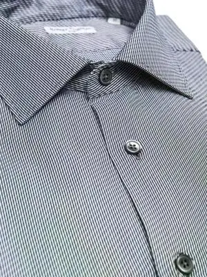 ROBERT FRIEDMAN Striped Slim-fit Shirt - Blue