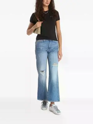 Guess Distressed Wide-leg Jeans