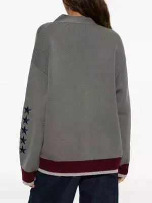 Off-White Logo-patch Wool Cardigan