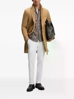 BOSS Slim-fit Formal Wool Coat With Cashmere