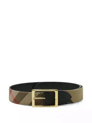Burberry Check-print Buckle-fastening Belt