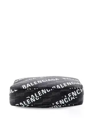 Balenciaga Signature Camera Bag Bb Monogram Coated Canvas Medium Crossbody Bag