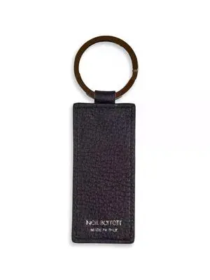 Neil Barrett Lightning Bolt-embossed Leather Keychain - Black