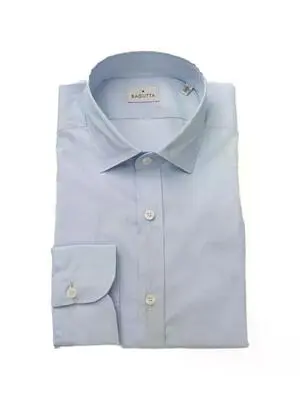 BAGUTTA Slim-fit Cotton Shirt - Blue