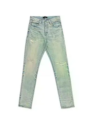 PURPLE BRAND P005 Distressed Slim-fit Jeans - Blue