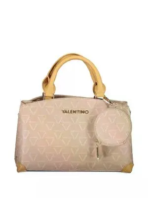 MARIO VALENTINO Monogram-print Logo-plaque Tote Bag - Neutrals