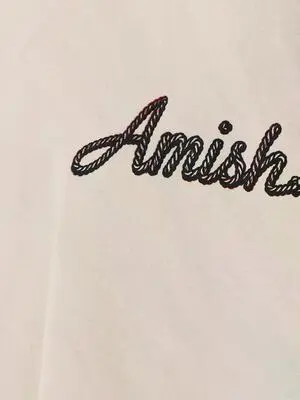 AMISH SUPPLIES Graphic-print Logo-embroidered T-shirt