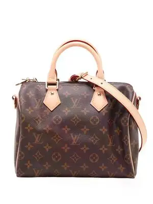 LOUIS VUITTON 2021-2026 Monogram Speedy Bandouliere 25 Satchel - Brown
