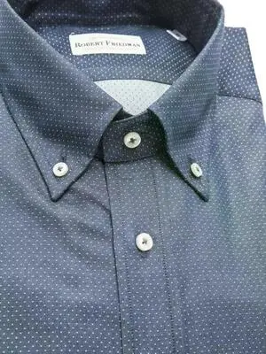 ROBERT FRIEDMAN Mini-dot Cotton Shirt